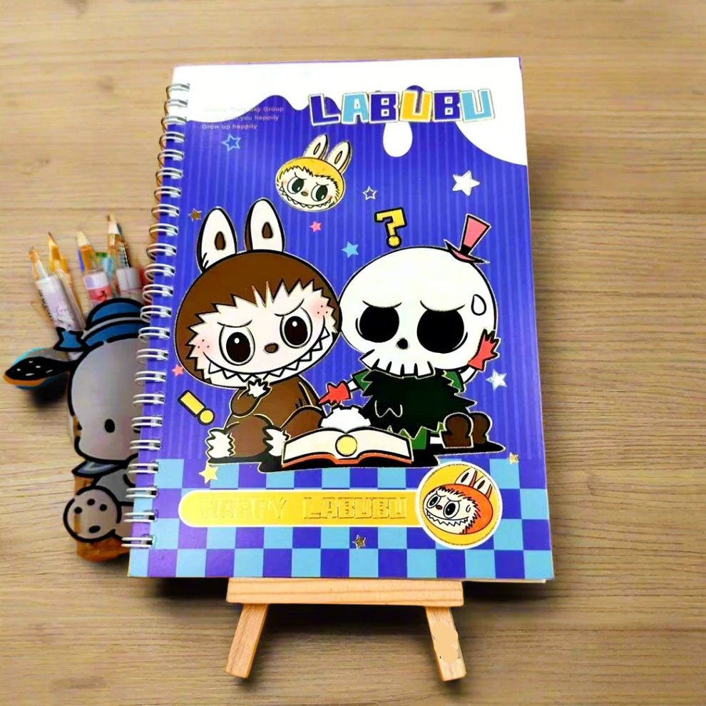 Happy Labubu Spiral Notebook – Gift Ocean