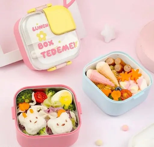 Cute Korean Style lunch Box With Snack Containers – Gift Ocean
