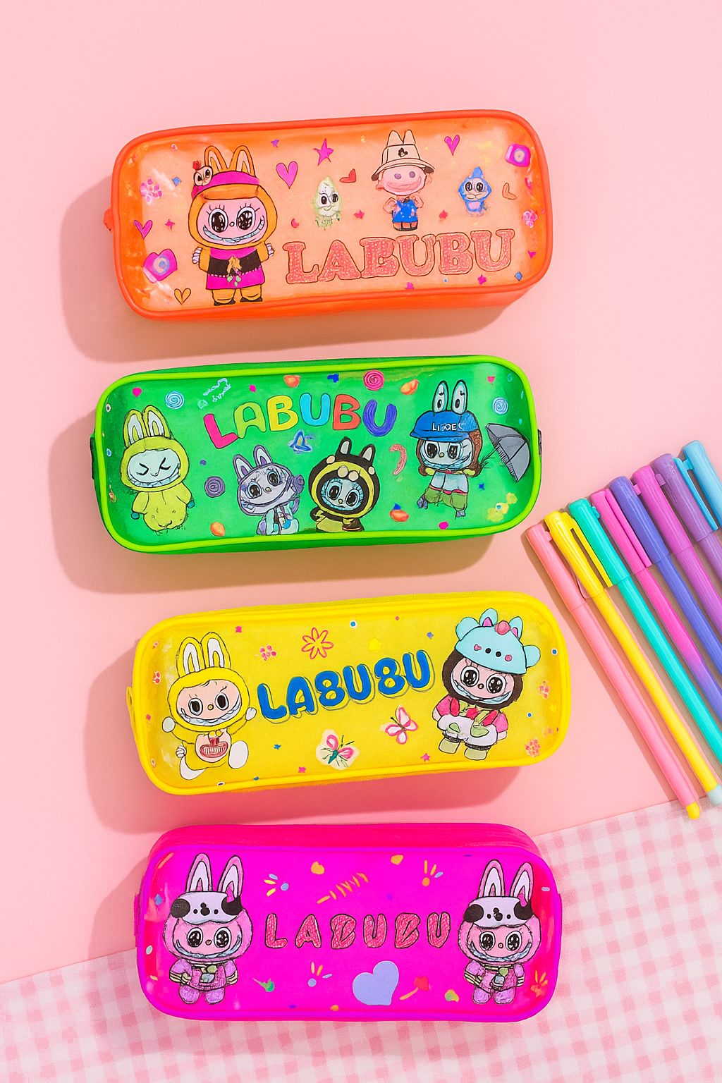 Neon Jelly Labubu Pouch – Gift Ocean